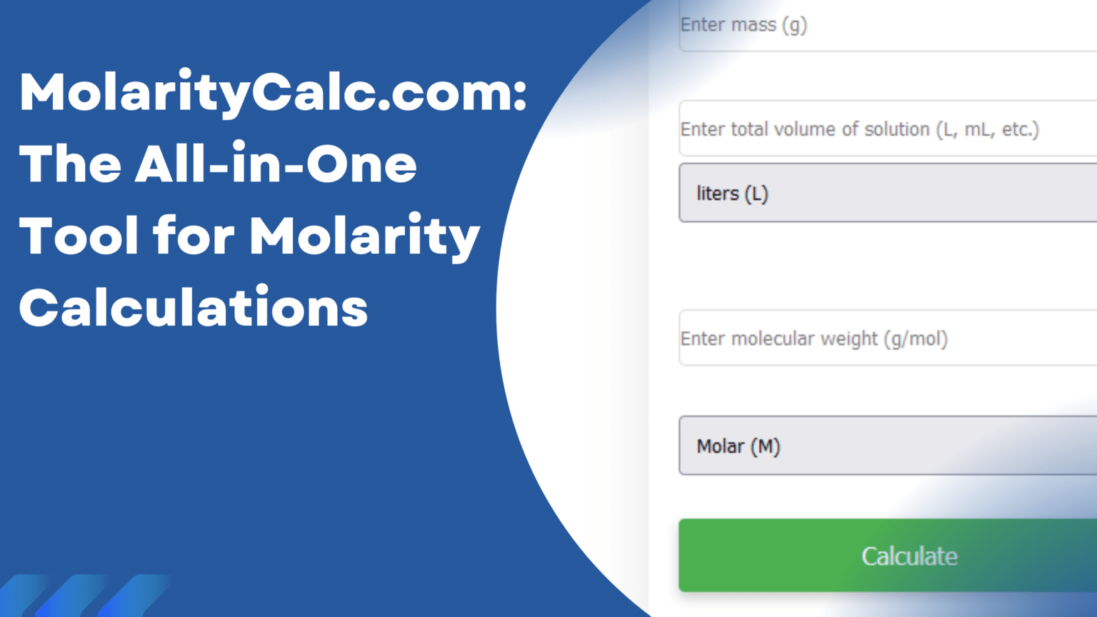 MolarityCalc.com: The All-in-One Tool for Molarity Calculations